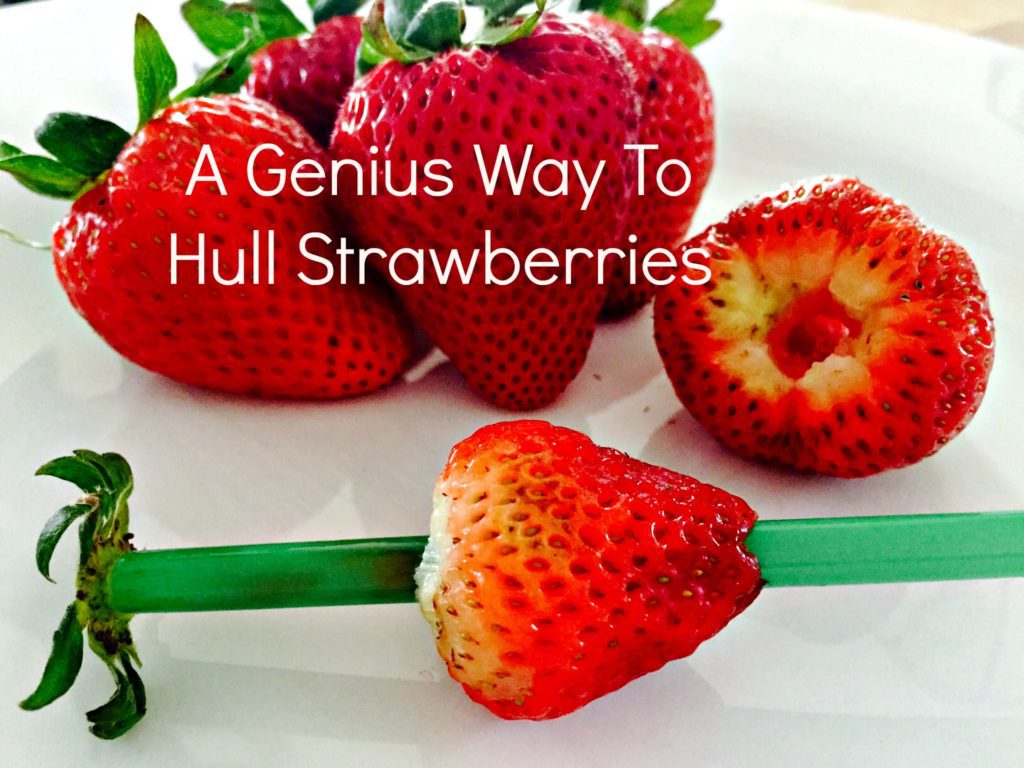 A Genius Way To Hull Strawberries - Quick Tip Friday - Farmhouse 1820