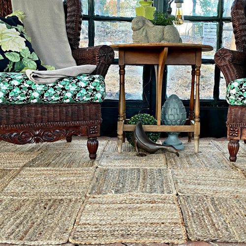 Custom DIY Area Rug From Placemats - Farmhouse 1820