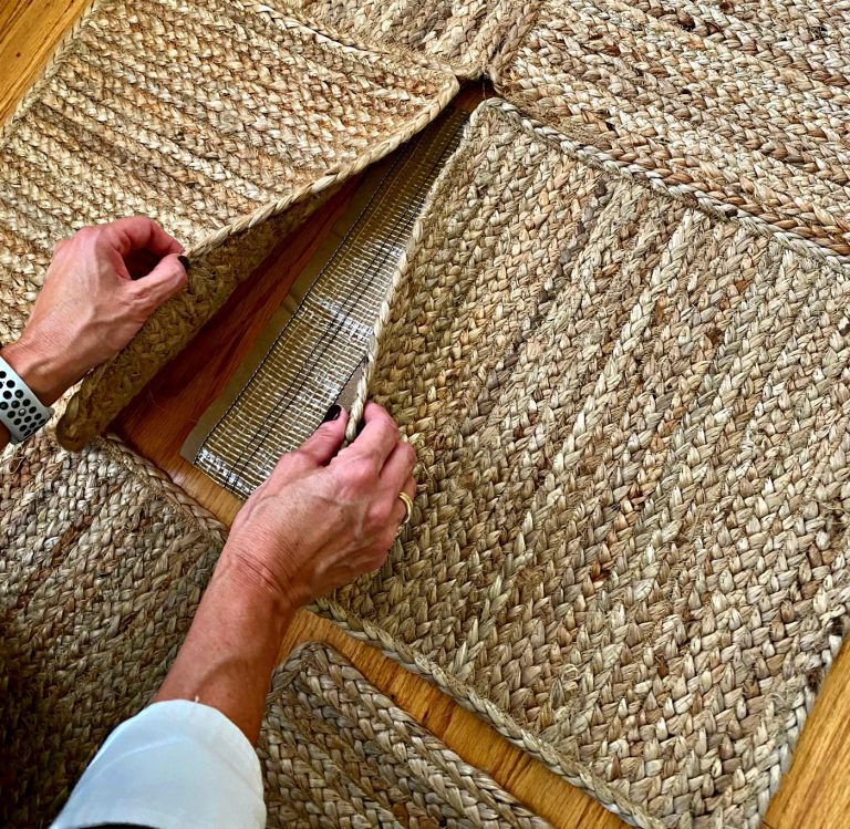 Custom DIY Area Rug From Placemats - Farmhouse 1820