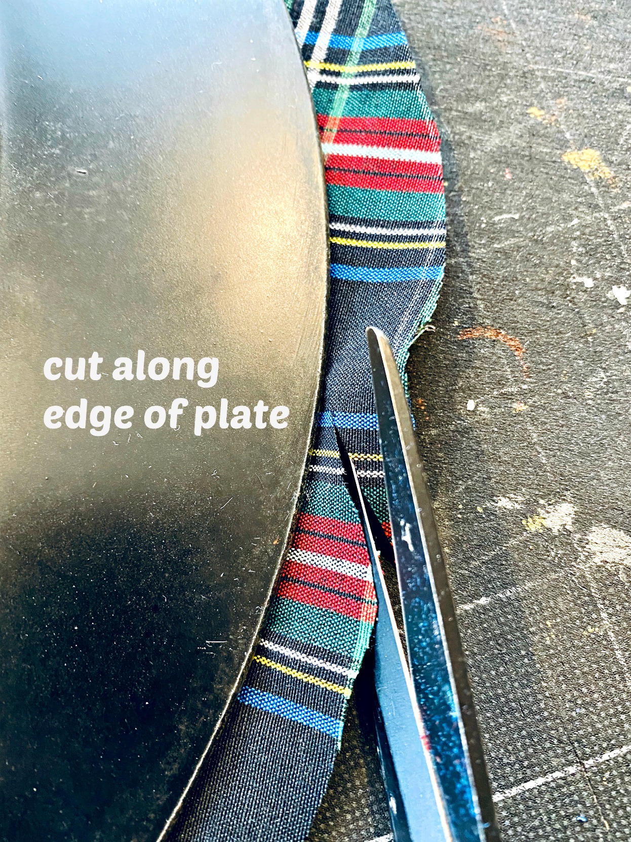 Custom Holiday Charger Plates With Fabric - Farmhouse 1820