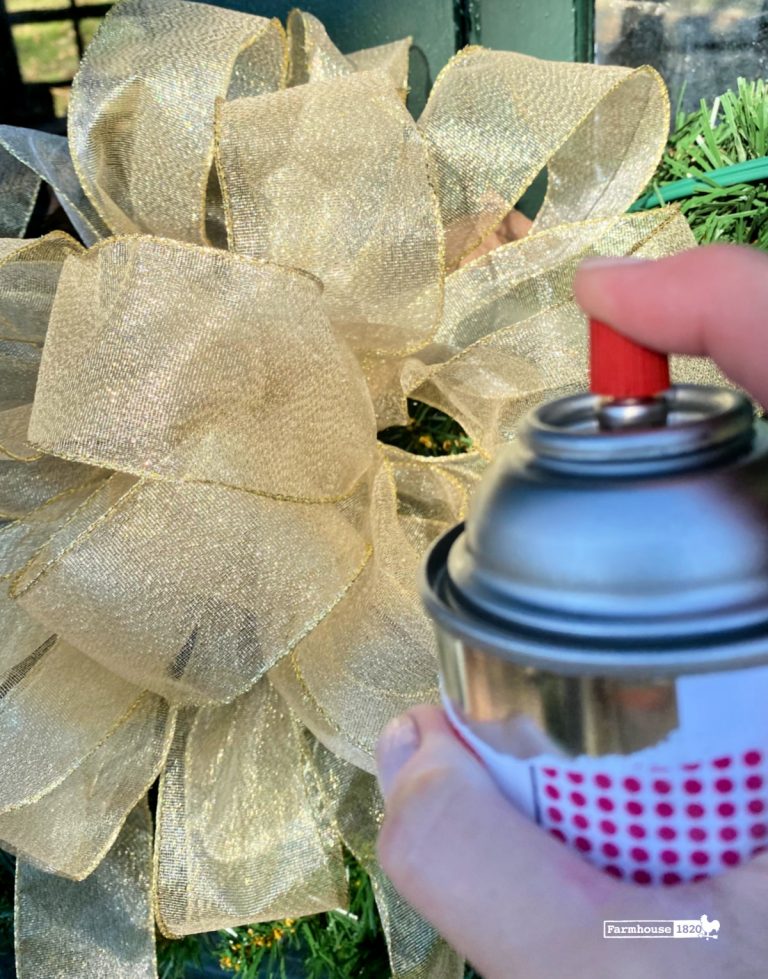 How To Weatherproof Ribbon For Outdoors - Farmhouse 1820