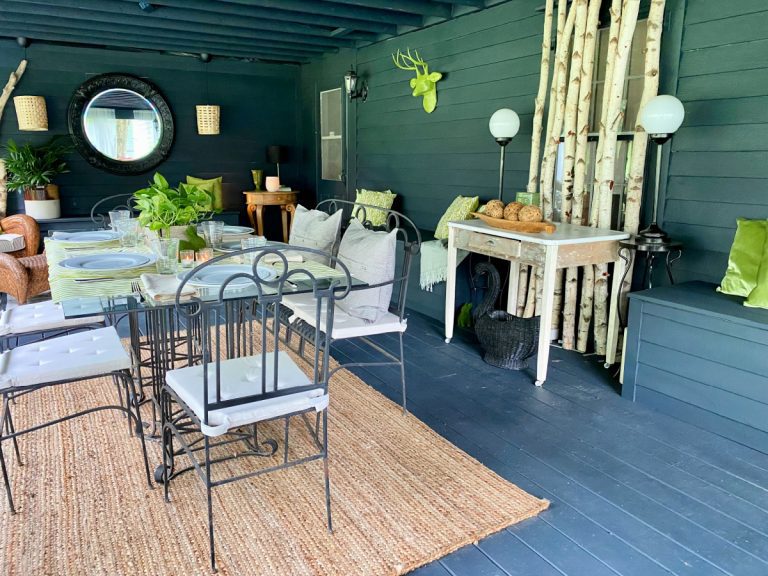 Our Back Porch Makeover And Reveal Plus A Video Reveal - Farmhouse 1820
